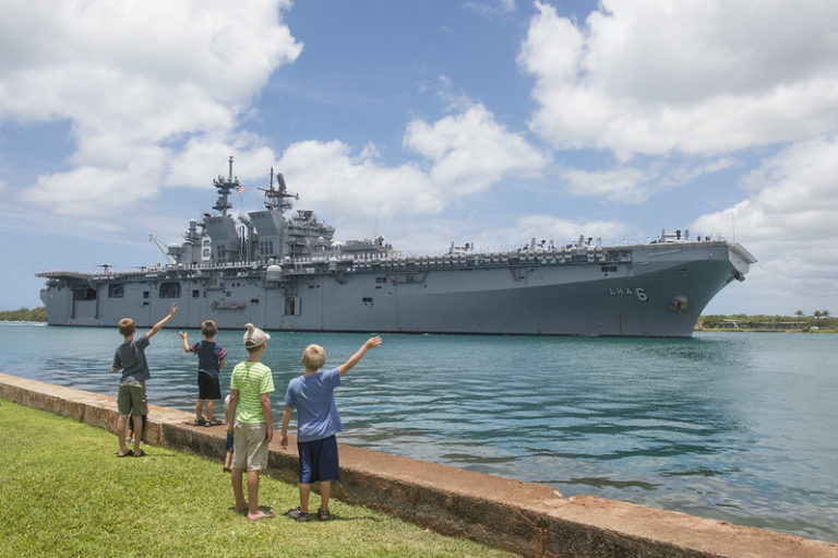 USS America arrives at Joint Base Pearl Harbor-Hickam. (Photo: https ...